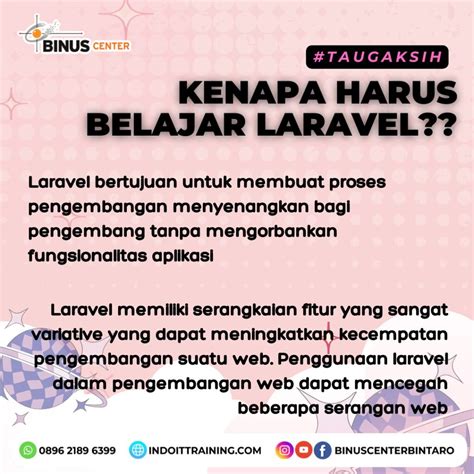 Framework Yang Digunakan Di Laravel Binus Center