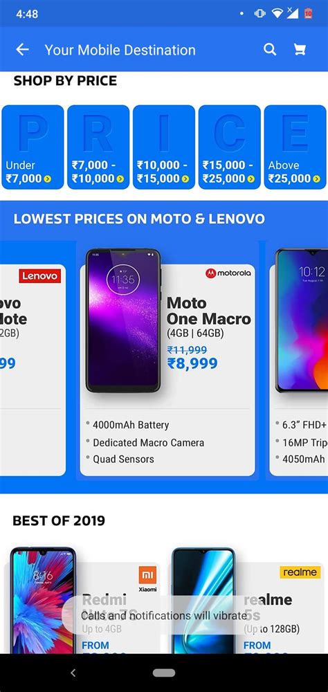 Flipkart App Home Feed Categorization Ui