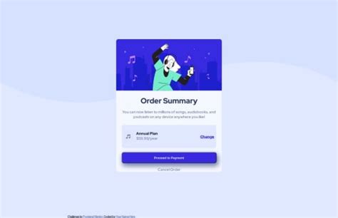 Frontend Mentor Order Summary Component Main Coding Challenge Solution