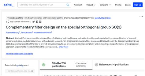 Complementary Filter Design On The Special Orthogonal Group So 3
