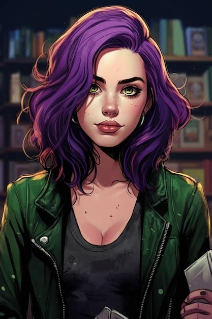Premium Ai Image Batgirl Woman Close Up Illustration