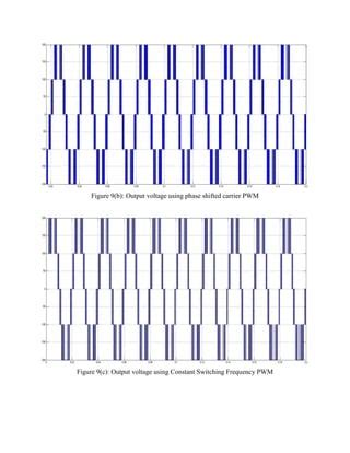 Harmonic Comparisons Of Various Pwm Techniques A Report PDF