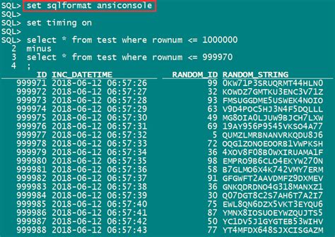 Set Sqlformat On Sqlcl 18 1 1 Focusing And Concentrating Oracle Recipes Tips And Techniques
