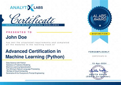 Job Oriented Python Machine Learning Certification Course