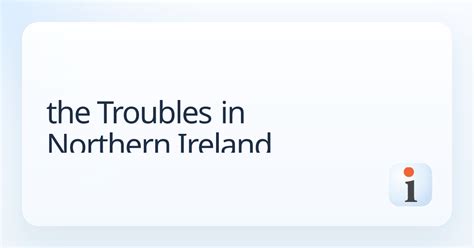 Timeline Of Timeline Of The Troubles In Northern Ireland Timelines