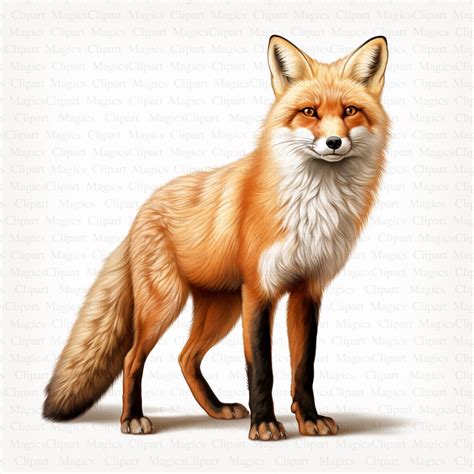 Fox Clipart 5 High Quality S Digital Download Nursery Art