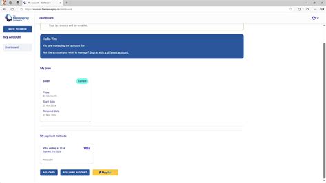 Change Payment Method The Messaging Company