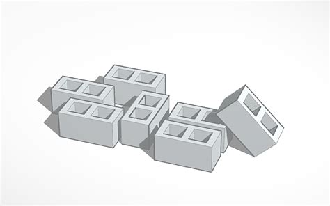 3d Design Cinder Block 28mm Scale Tinkercad