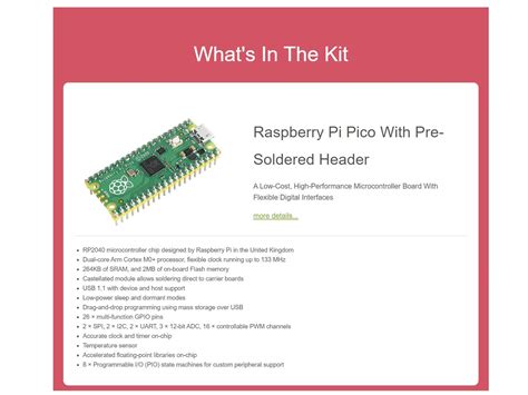 IBest Evaluation Kit B Compatible With Raspberry Pi Pico Include Raspberry Pi Pico With Pre