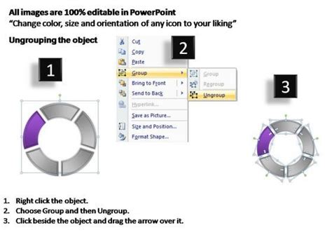 PowerPoint Backgrounds Chart Circular Process Ppt Design Slides