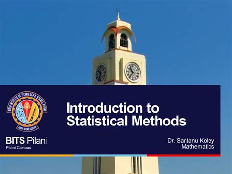 Introduction To Statistical Methods Slides Pdf