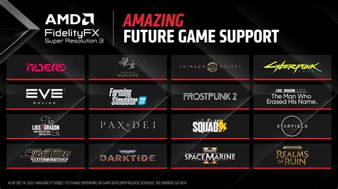 AMD Announces New FSR 3 Titles And Quality Improvements Including Extended Support For VRR Monitors