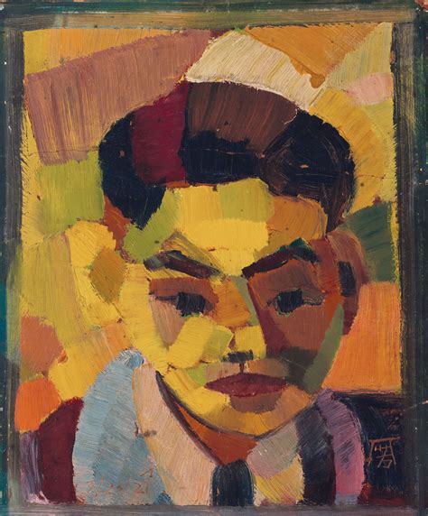 Yun Gee Zhu Yuanzhi American Chinese 1906 1963 Portrait Of Lum