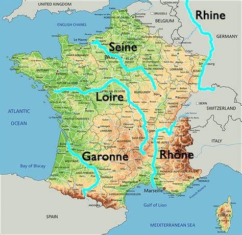 Rivers In France In French