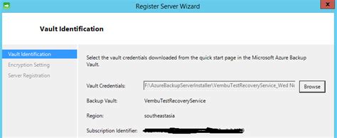 Backup Using Microsoft Azure Recovery Service And Microsoft Azure