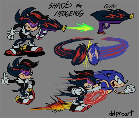 Shades The Hedgehog Aosth By Delphoart On Deviantart