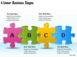 2613 Business Ppt Diagram 4 Linear Business Stages Powerpoint Template PPT Images Gallery