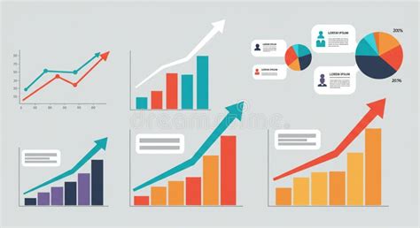 Various Data Visualizations Including Bar Graphs Line Charts And A