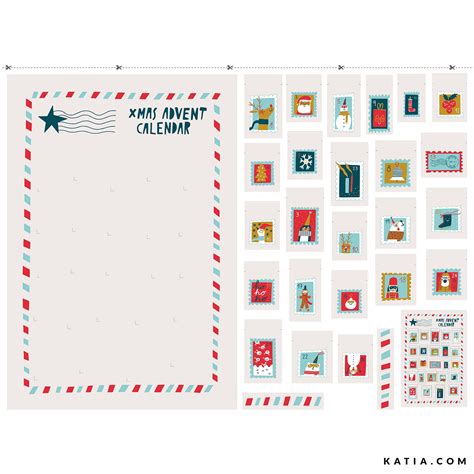 Advent Calendar Canvas Panel Autumn Winter Advent Calendar Canvas Panel Autumn Winter