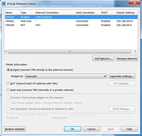 Virtual Networking In Vmware Workstation