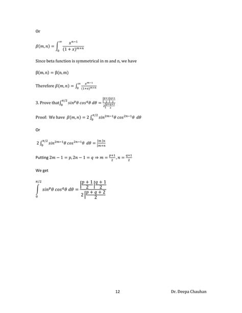 Beta And Gamma Functions Pdf