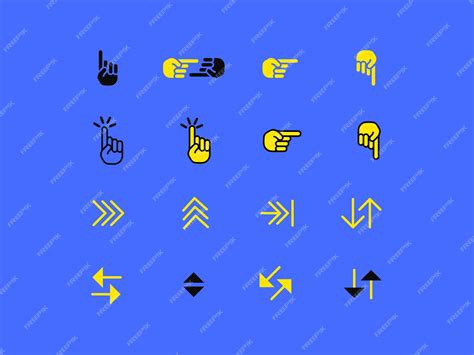 Premium Vector Cursor Icons Web Internet Scale Arrow Clicking