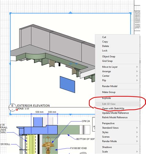 Cant Click Edit 3d View In Context Menu Layout 2020 Layout Sketchup Community