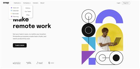 Github Hamko34intro Section With Dropdown Navigation
