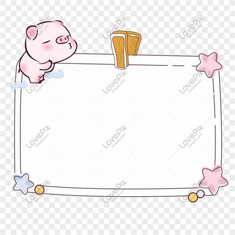 กรอบรูปหมูกรอบรูปการ์ตูนน่ารัก ๆ Vẽ Bàn Tay Khung ảnh Dễ Thương