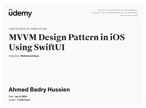 ahmed badry on linkedin udemy course completion certificate