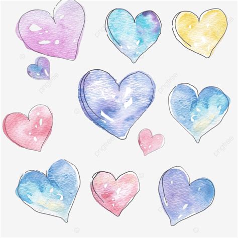 하트 배경 미학 미적인 장식 추상적인 Png 일러스트 및 이미지 에 대한 무료 다운로드 Pngtree