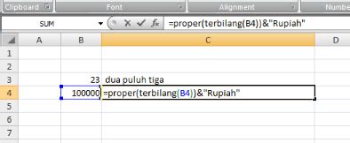 Cara Mengubah Nilai Angka Menjadi Terbilang Di Excel Inwepo