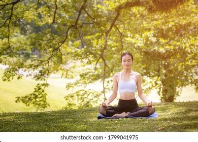 Smiling Asian Virgin Woman Practicing Yoga Stock Photo Shutterstock