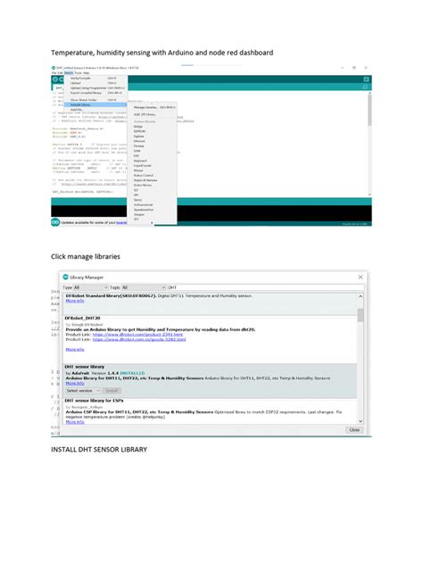 Temperature Humidity Sensing With Arduino And Node Red Dashboard Pdf
