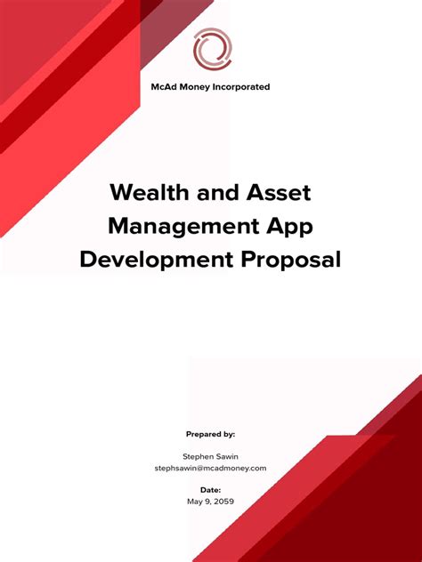 App Development Proposal Template Pdf