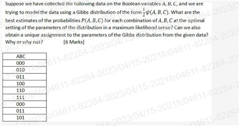 solved suppose we have collected the tollowing data on the