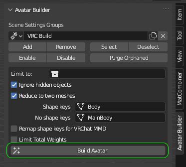 GitHub Mysteryem AvatarBuilder Blender Addon For Building Ready To Export Copies Of Avatars