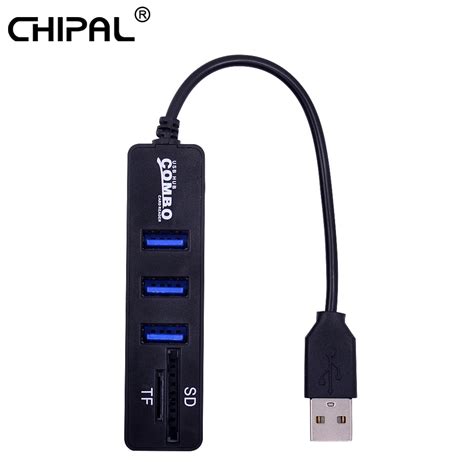 Buy Chipal Usb Hub Combo 3 Ports High Speed Usb 2 0 Hub Splitter Multi Usb