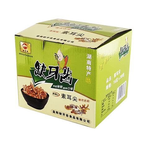 缺牙齿素牛肚素耳尖湖南特产麻辣素零食小吃香辣素牛肚30包 盒包 阿里巴巴