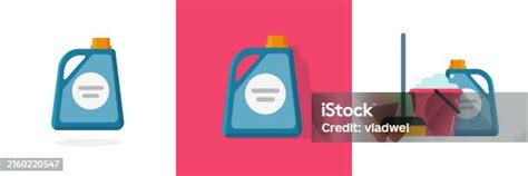청소기 세제 아이콘 평면 만화 벡터 그래픽 일러스트 레이 션 세트 잘라 절연 클립 아트 걸레 브러시와 양동이 거품 세탁 가사 기호 가사 집안일에 대한 스톡 벡터 아트 및
