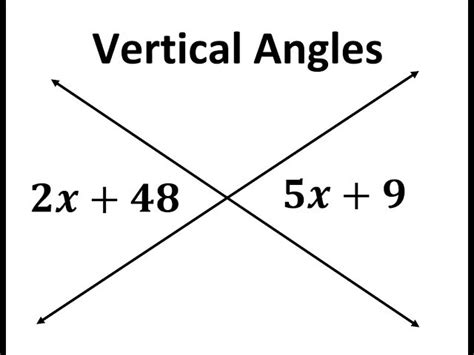 Vertical Angles Problems Vertical Angles Theorem With Examples