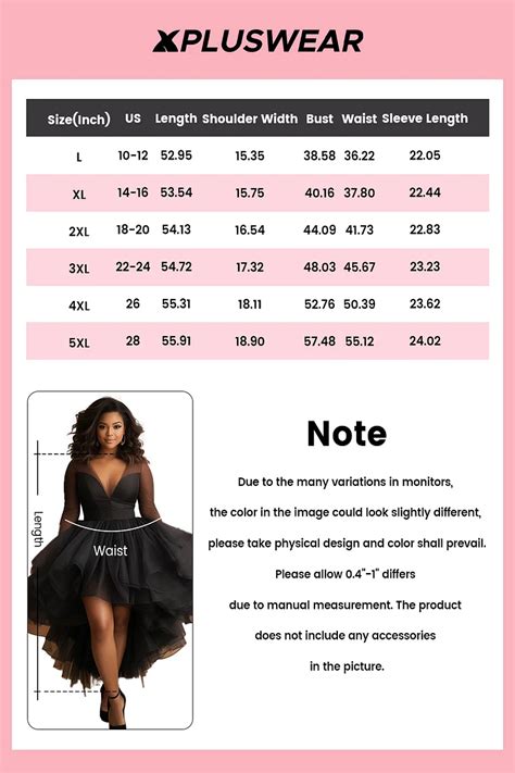 Xpluswear Design Plus Size Cocktail Party Black V Neck Long Sleeve High