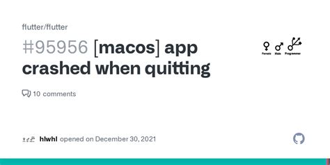 Macos App Crashed When Quitting Issue Flutter Flutter GitHub