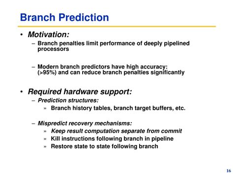 Ppt Advanced Computer Architecture Predictionspeculation Branches Return Addrs Powerpoint