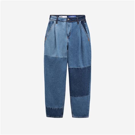 자라 X 아더에러 배럴 레그 진 블루 Zara Kream