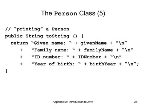 Lecture A Java Reviewppt