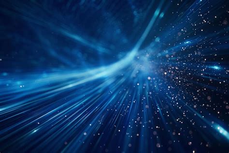 Abstract Digital Technology Big Data Future Blue Background Premium Photo