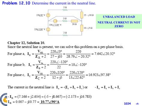 Three Phase Circuit Problem Solutions
