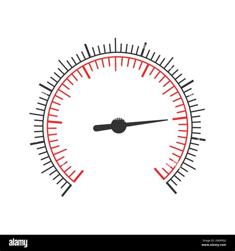 Measuring Scale With Two Roaund Charts And Arrow Template Of Pressure Meter Manometer