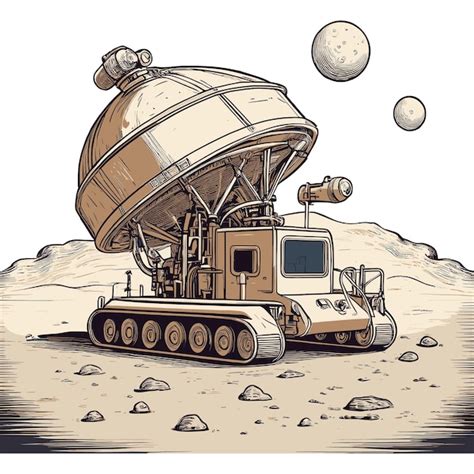 Lunar Exploration Vehicle Design Premium Ai Generated Vector